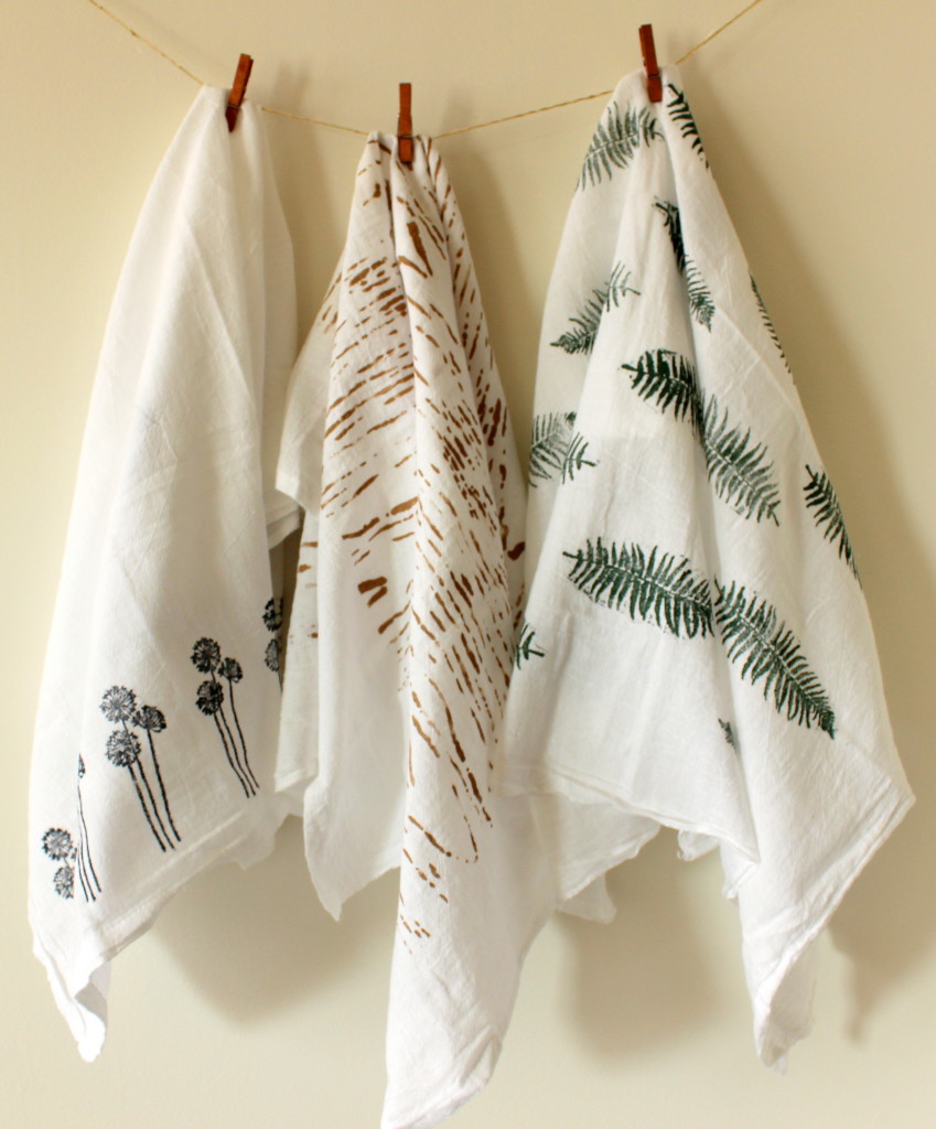 DIY Flour Sack Towels Twine Braids